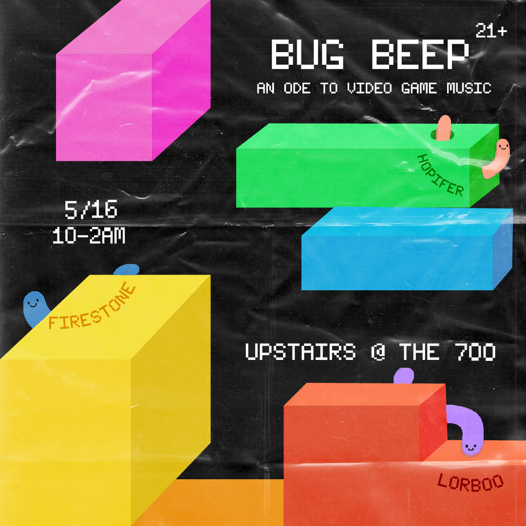 Bug Beep - an ode to video game music | May 16th | The 700 | Handstamp